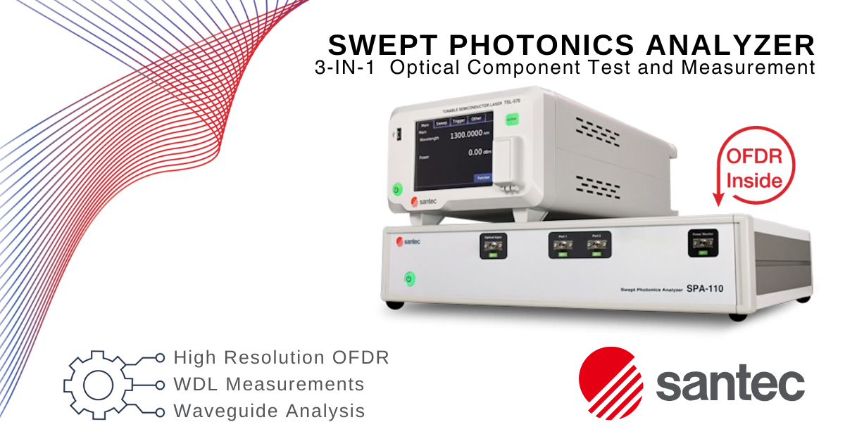 Extended Range Swept Photonics Analyzer… • Santec Holdings Corporation